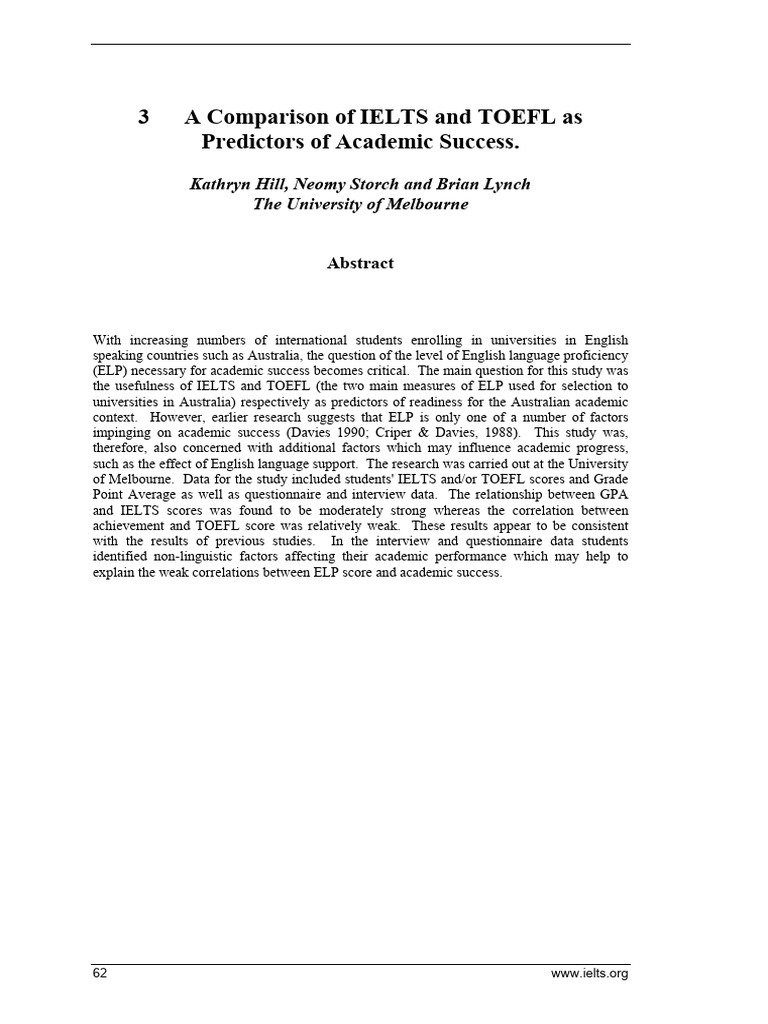 Ielts vs TOEFL | PDF | Analysis Of Variance | Regression Analysis