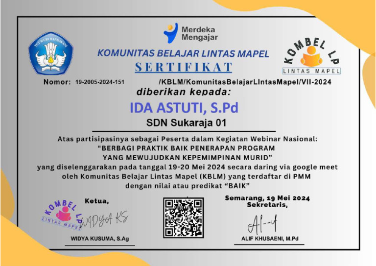 Sertifikat Ida | PDF