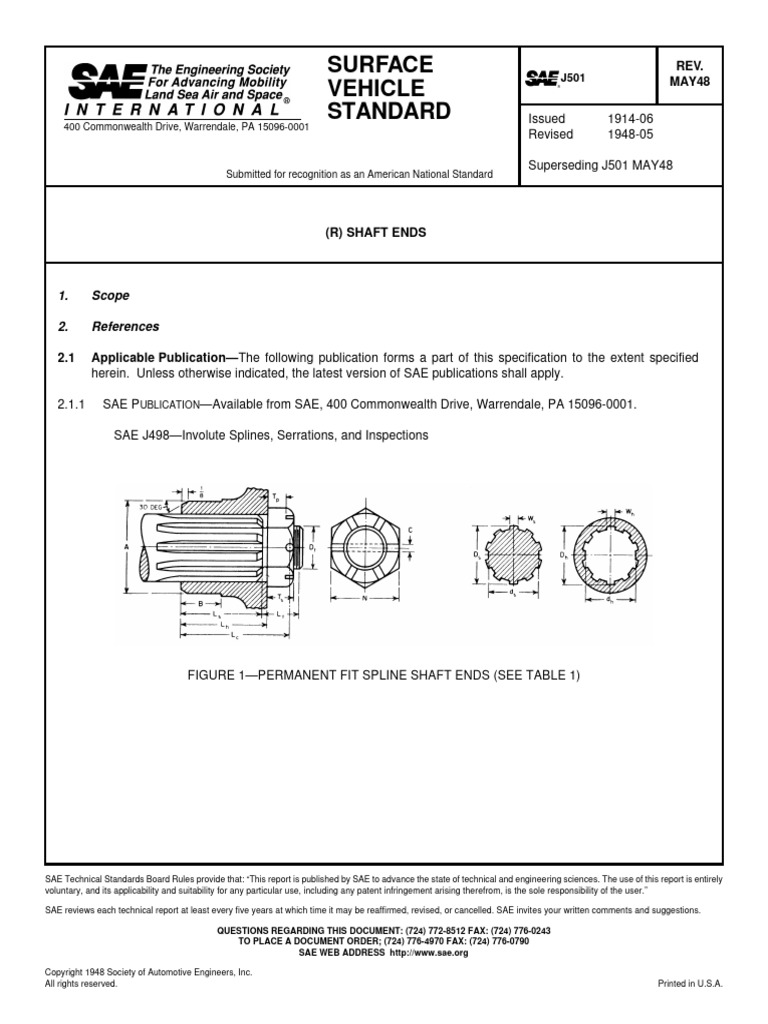 Sae - Shaft Ends | PDF | Engineering Tolerance