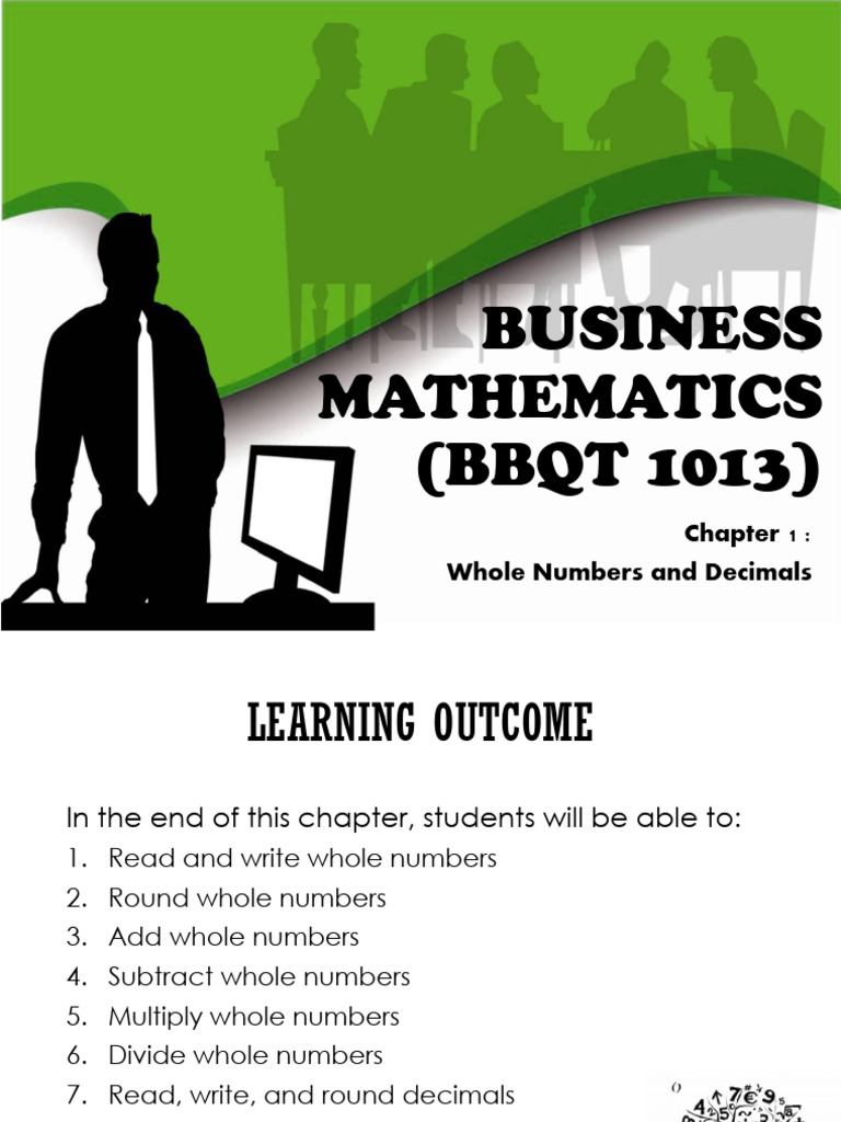 Chapter 1 Whole Numbers and Decimals | PDF | Subtraction | Numbers