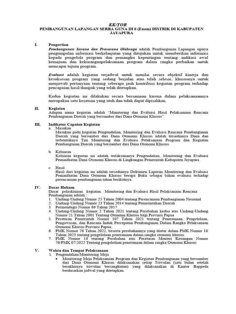 KK Lapangan Serbaguna | PDF | Pengelolaan Keuangan & Uang