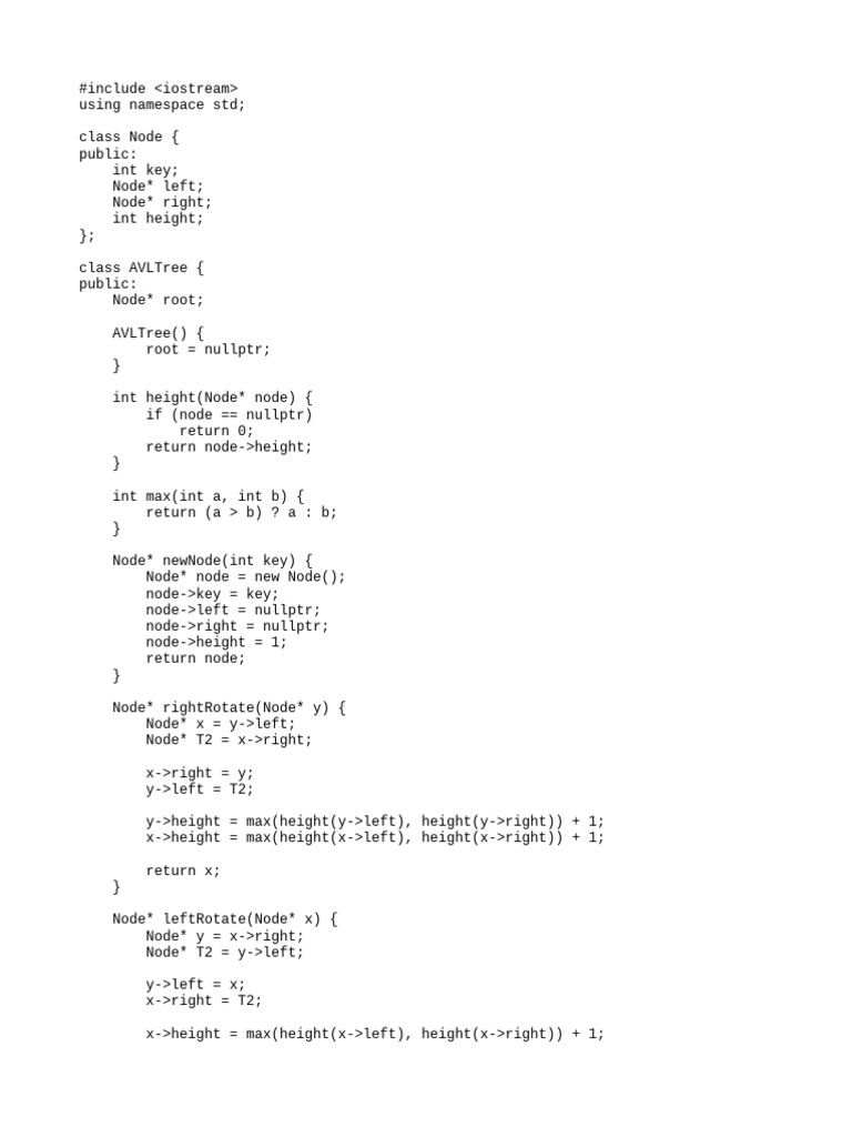 Avl Tree Pdf Algorithms And Data Structures Computer Programming 