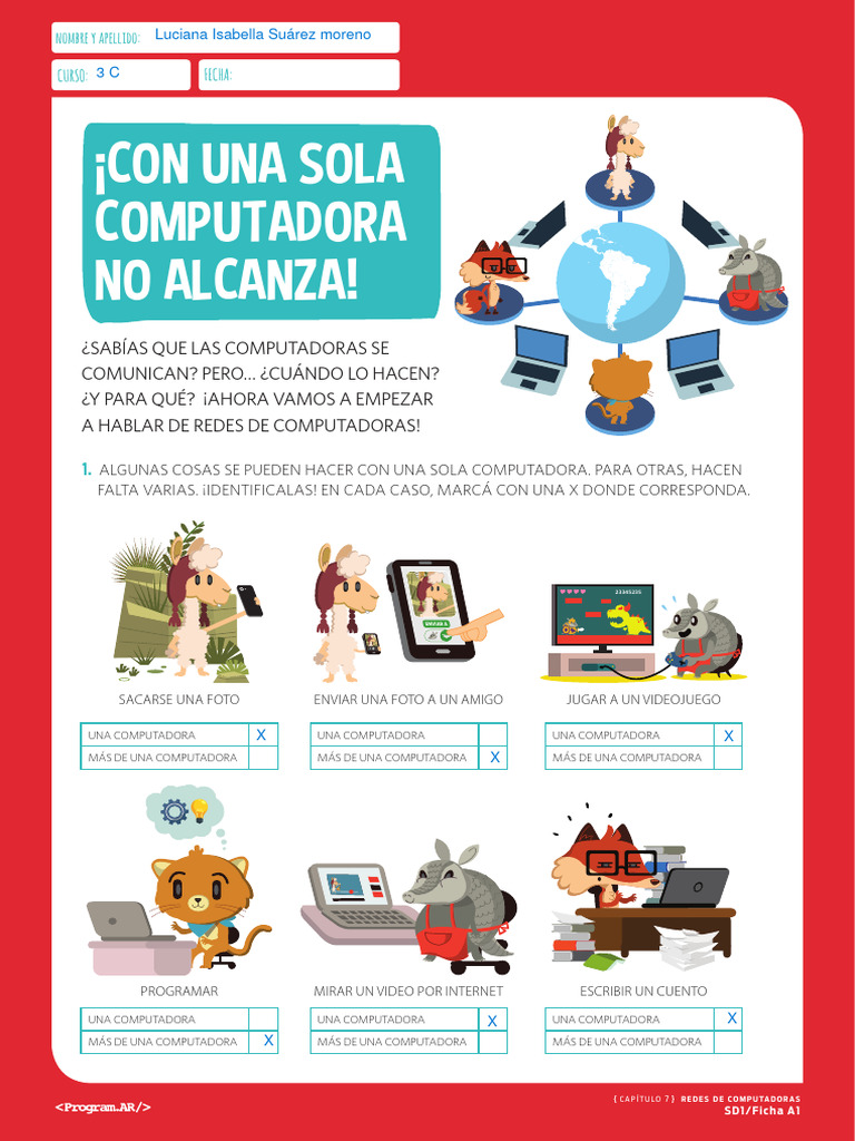 Guía Internet Tercero - Luciana Suarez | PDF | Internet