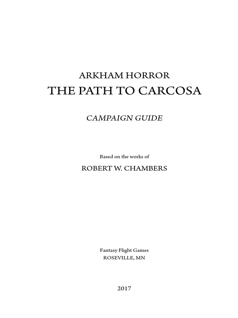 03 The Path To Carcosa | PDF