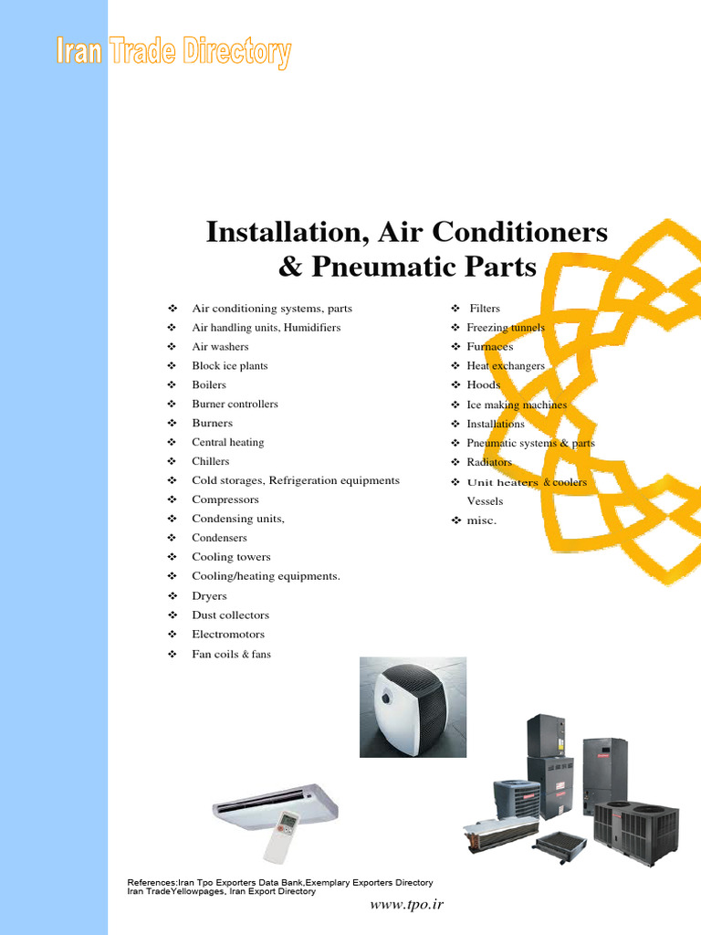 Iran Trade Directory AirConditioners_2113 | PDF | Air Conditioning ...