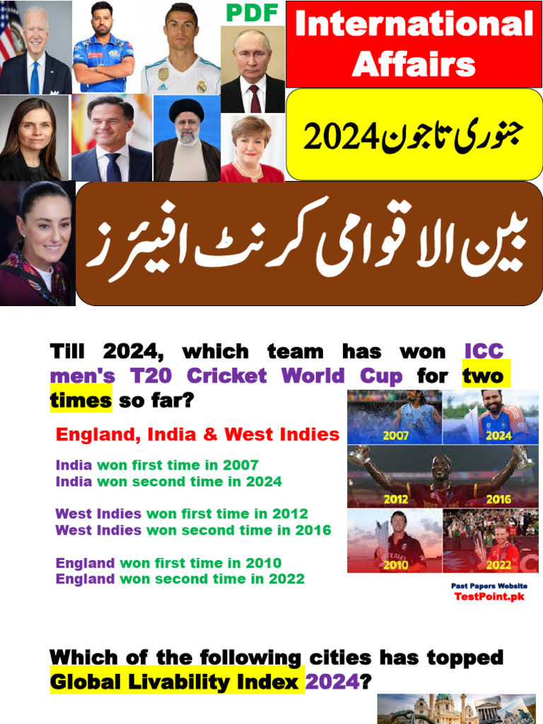 January 2024 International Affairs Summary | PDF