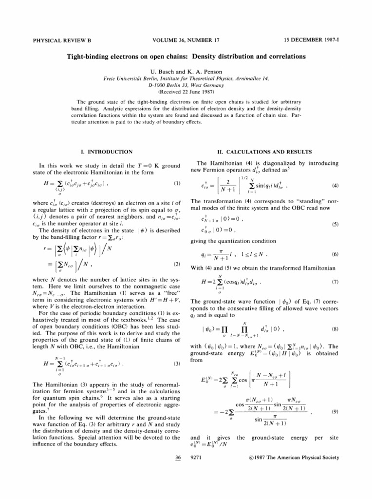 PhysRevB 36 9271 | PDF | Physics | Applied Mathematics