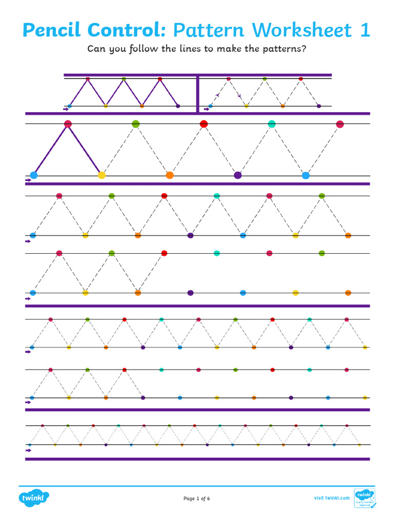 Fine Motor Skills Pencil Control 2 | PDF | Home & Garden | Self-Improvement