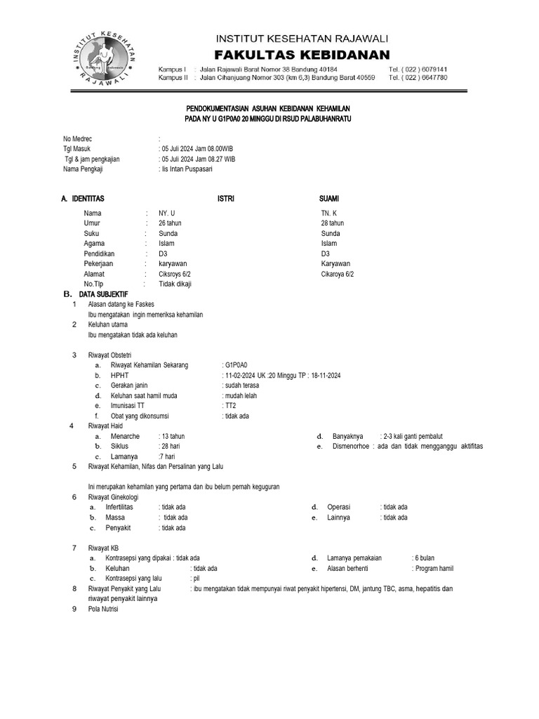 Soap Anc - Ny U G1p0a0 20 MG - Iis Intan Puspasari H123009 | PDF