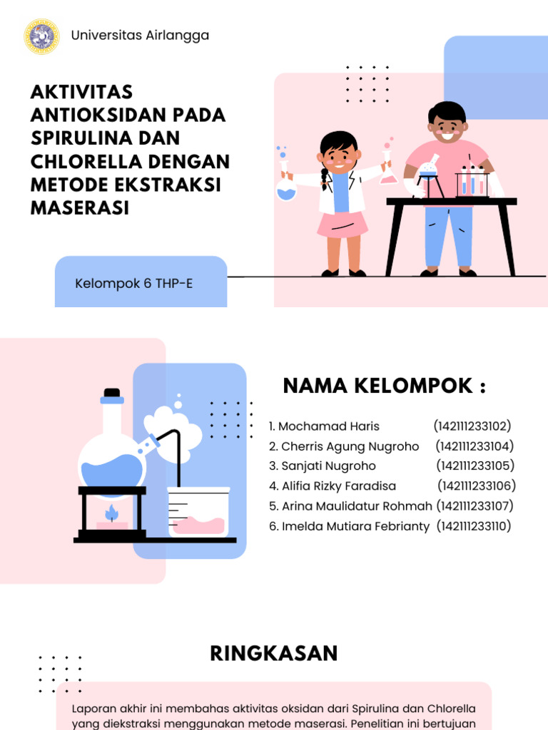 Kelompok 6 - Kelas E-THP - PPT - Laporan Praktikum Ekstraksi Dan Uji ... Kelompok 6 - Kelas E-THP - PPT - Laporan Praktikum Ekstraksi Dan Uji ...