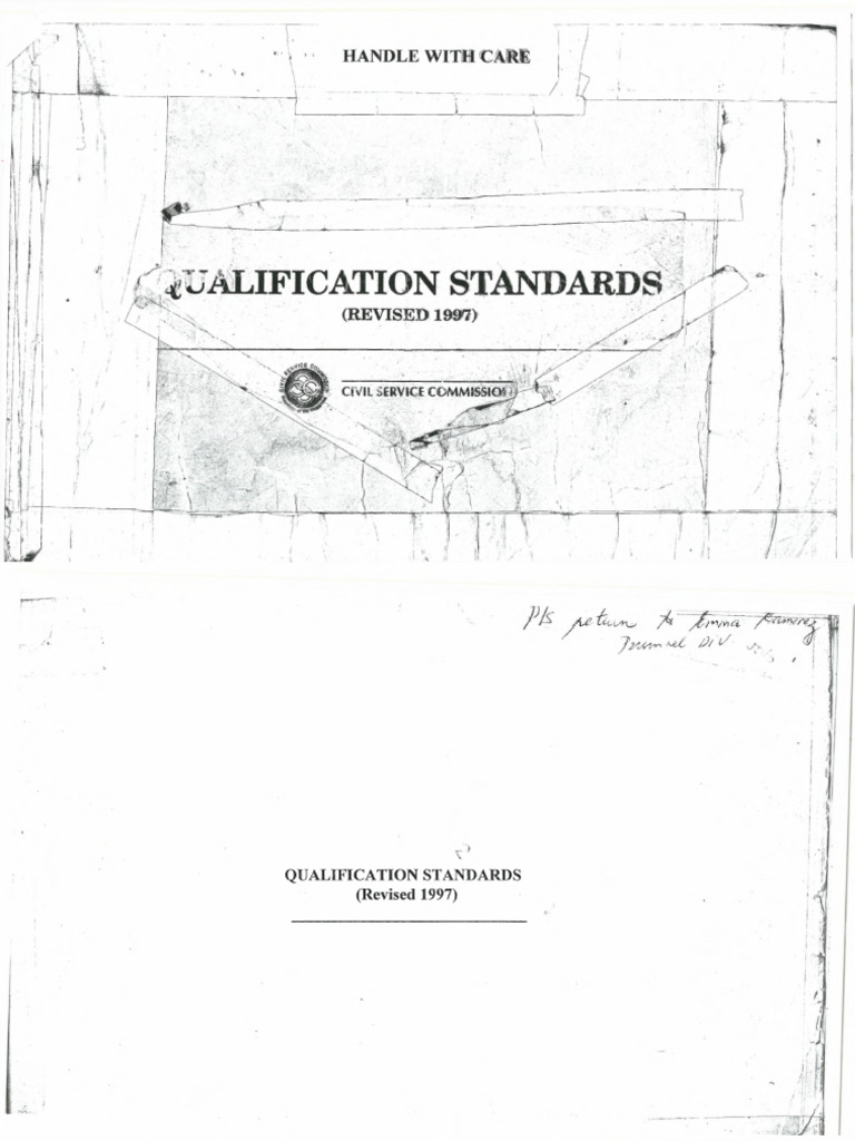Revised Qualification Standards Manual | PDF | Civil Service | Police ...