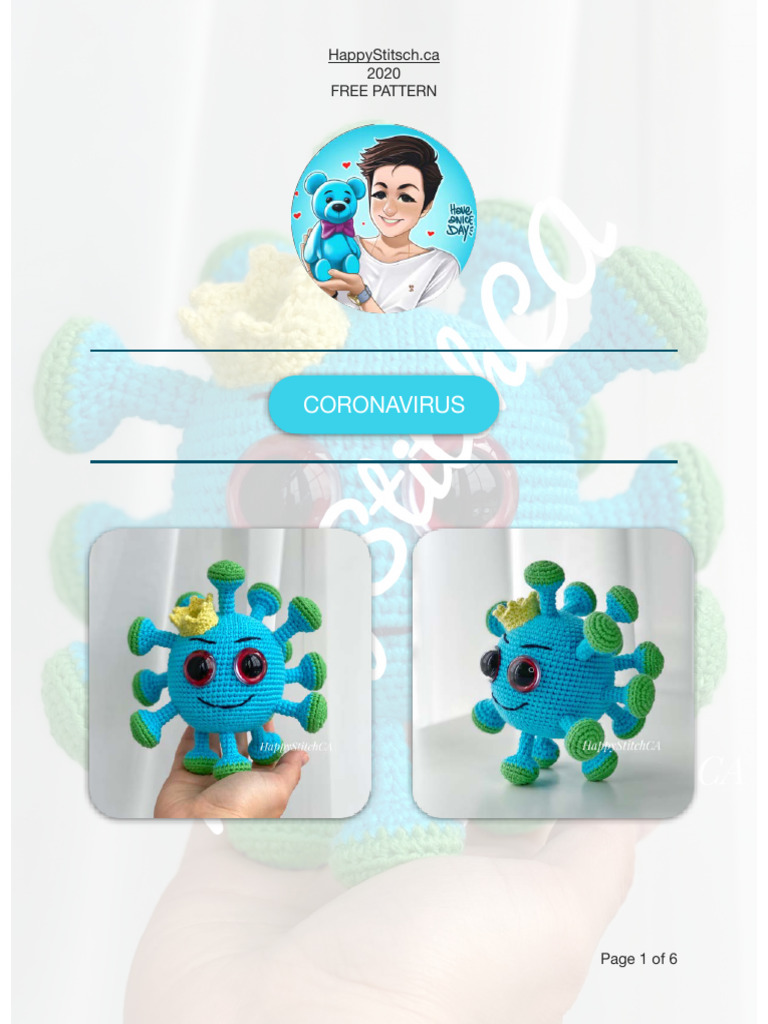 Coronavirus Eng Pattern | PDF | Crochet | Crafts