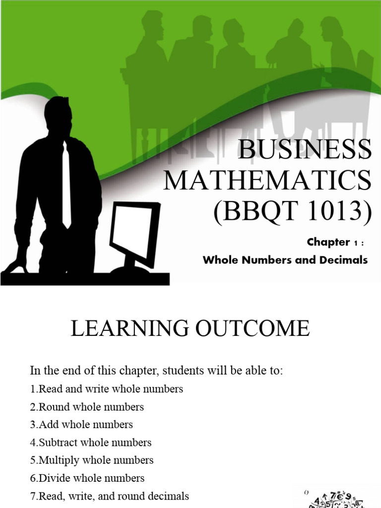 Whole Numbers and Decimals | PDF | Subtraction | Numbers