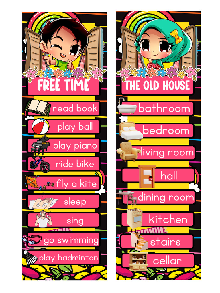 FLASHCARD BOOKMARK YEAR 2 | PDF