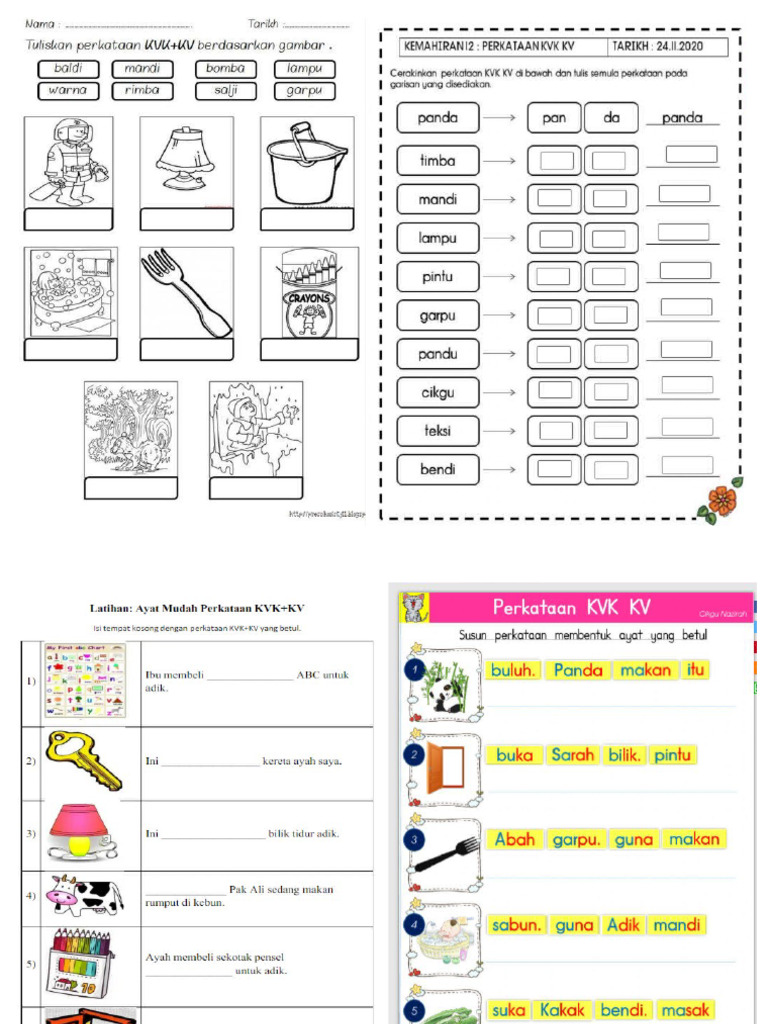 Lembaran Kerja KVK KV | PDF