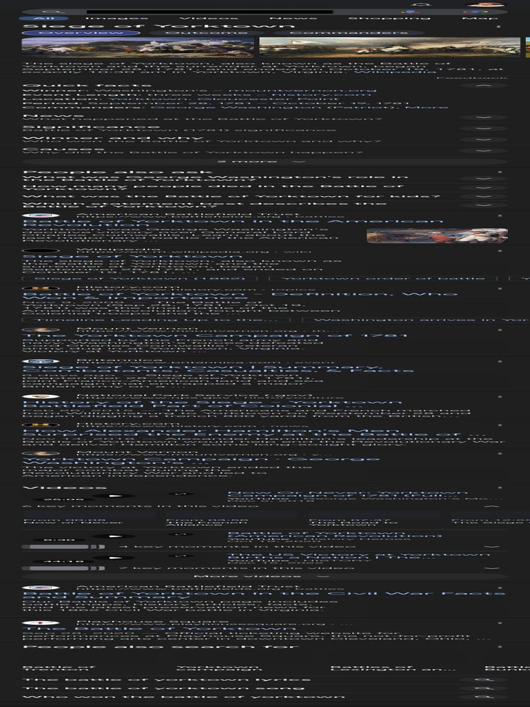 The Battle of Yorktown - Google Search | PDF | Siege Of Yorktown ...