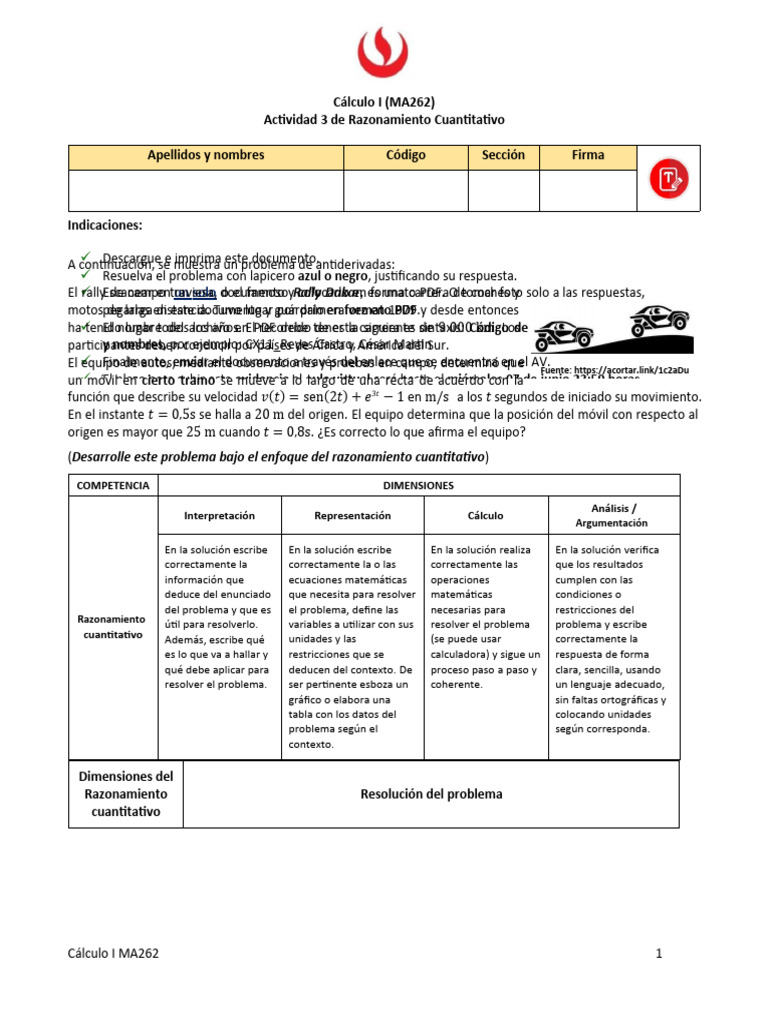 Actividad 3 RC Antiderivadas | PDF | Matemáticas | Ecuaciones