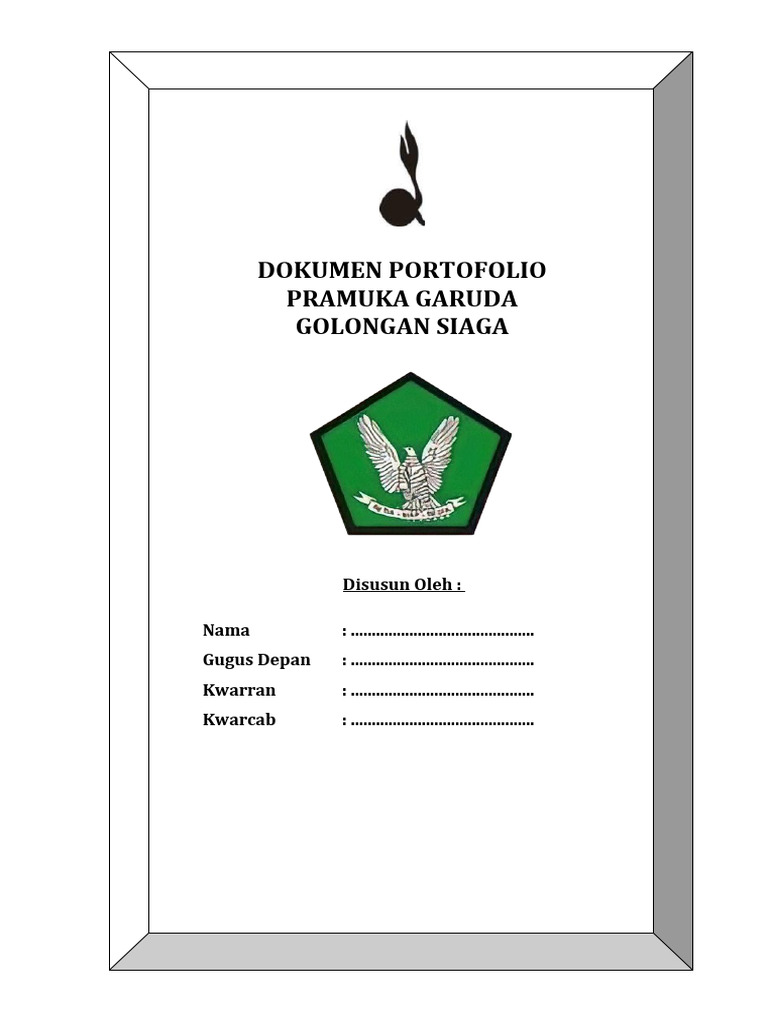 Format Portofolio Pramuka Garuda Siaga | PDF