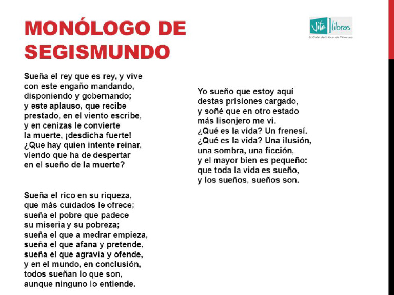 Monólogo de Segismundo | PDF