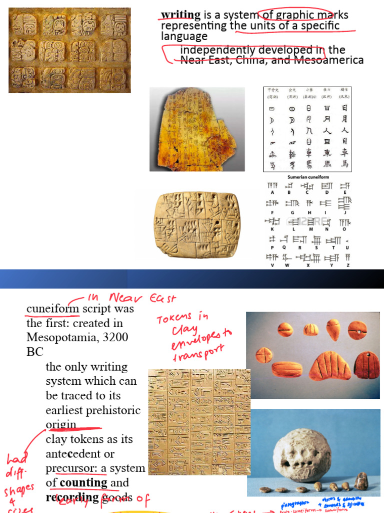 110 Week 7 Evol of Writing | PDF | Alphabet | Writing