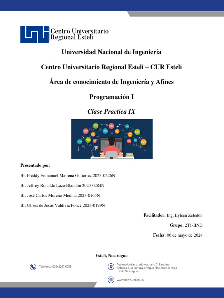 Clase Practica 9-c# | PDF | Nicaragua