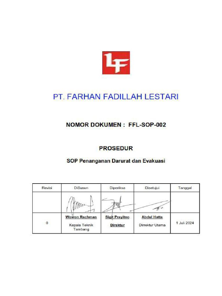 FFL Sop 002 | PDF