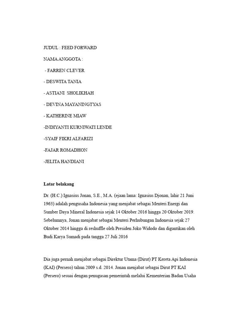Tugas Manajemen Metode Pengendalian Feedforward | PDF | Bisnis