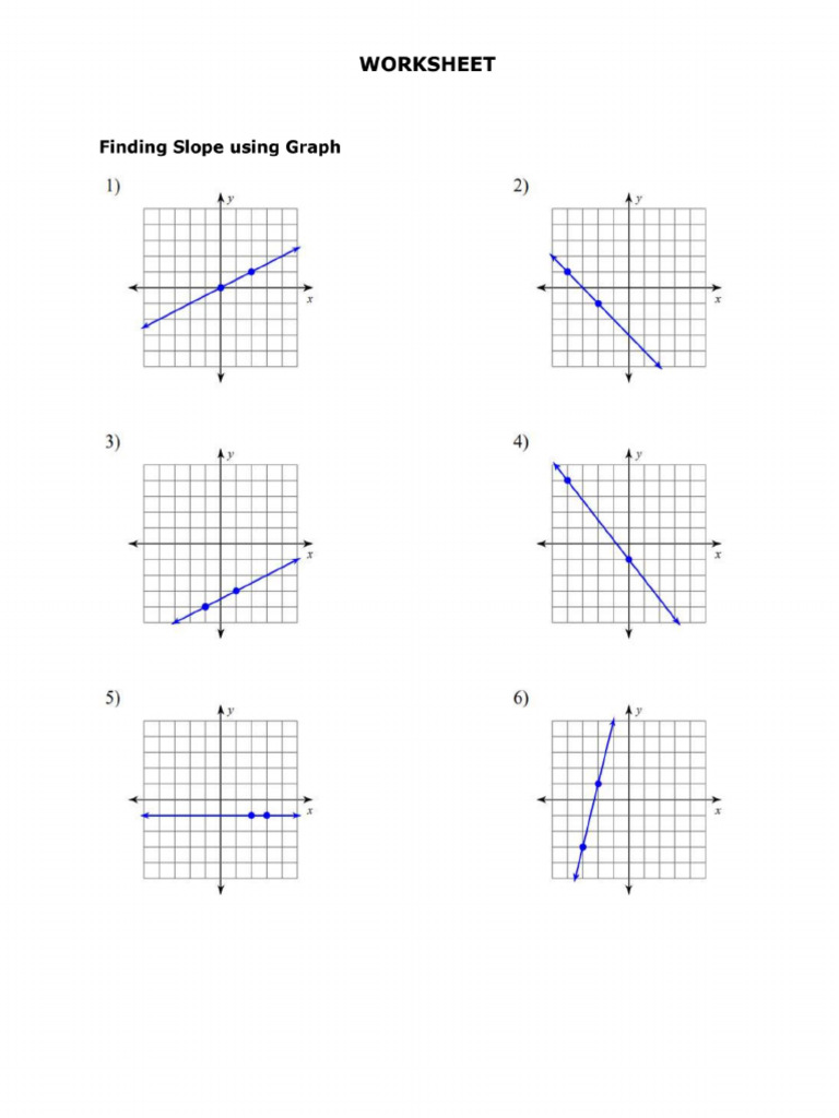 Finding Slope Using Graph | PDF