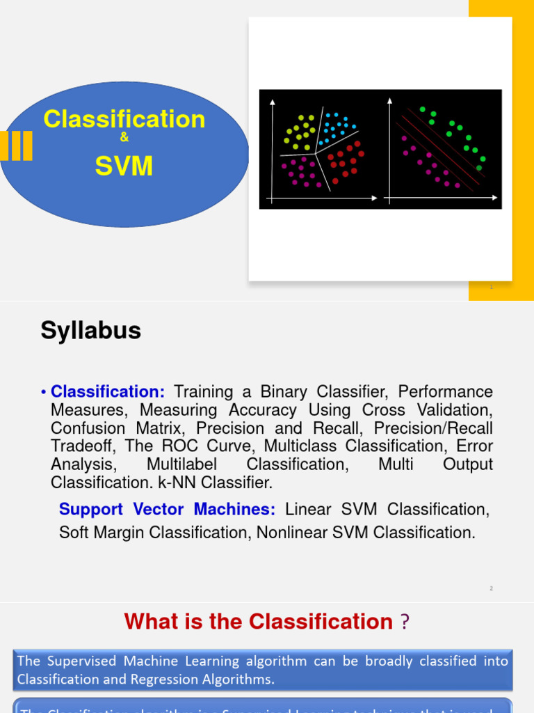 ML Unit 3 | PDF | Receiver Operating Characteristic | Statistical Classification