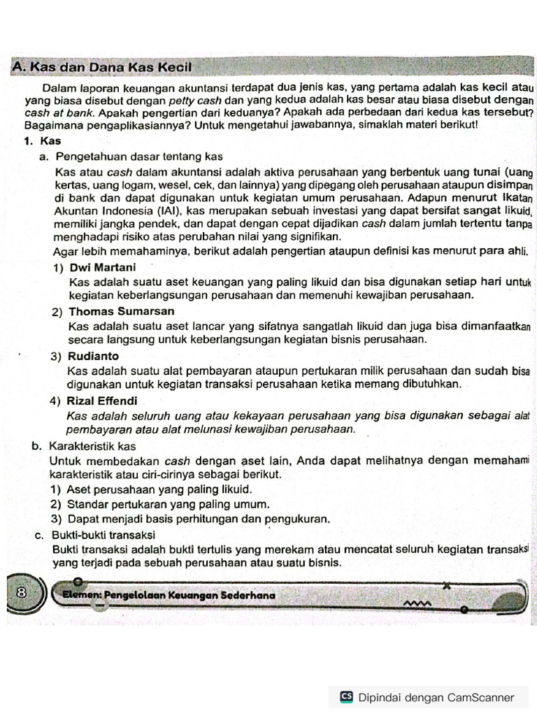Modul 1 Pengelolaan Kas Kecil | PDF