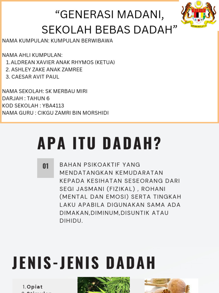 Generasi Madani, Sekolah Bebas Dadah 1 | PDF