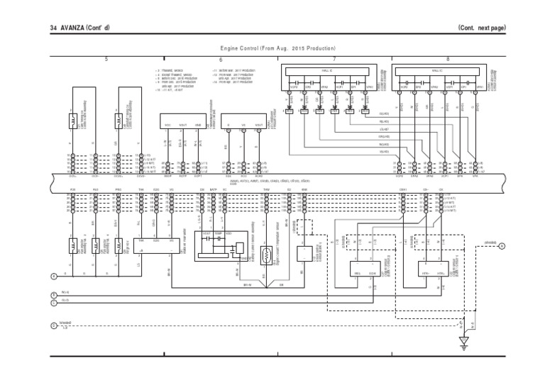 34 AVANZA (Cont' D) (Cont. Next Page) : Engine Control (From Aug. 2015 ...