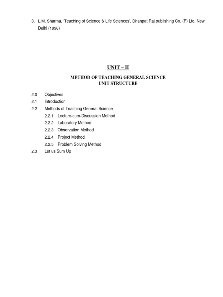 Chapter 2 Method of Teaching General Science | PDF | Methodology | Science