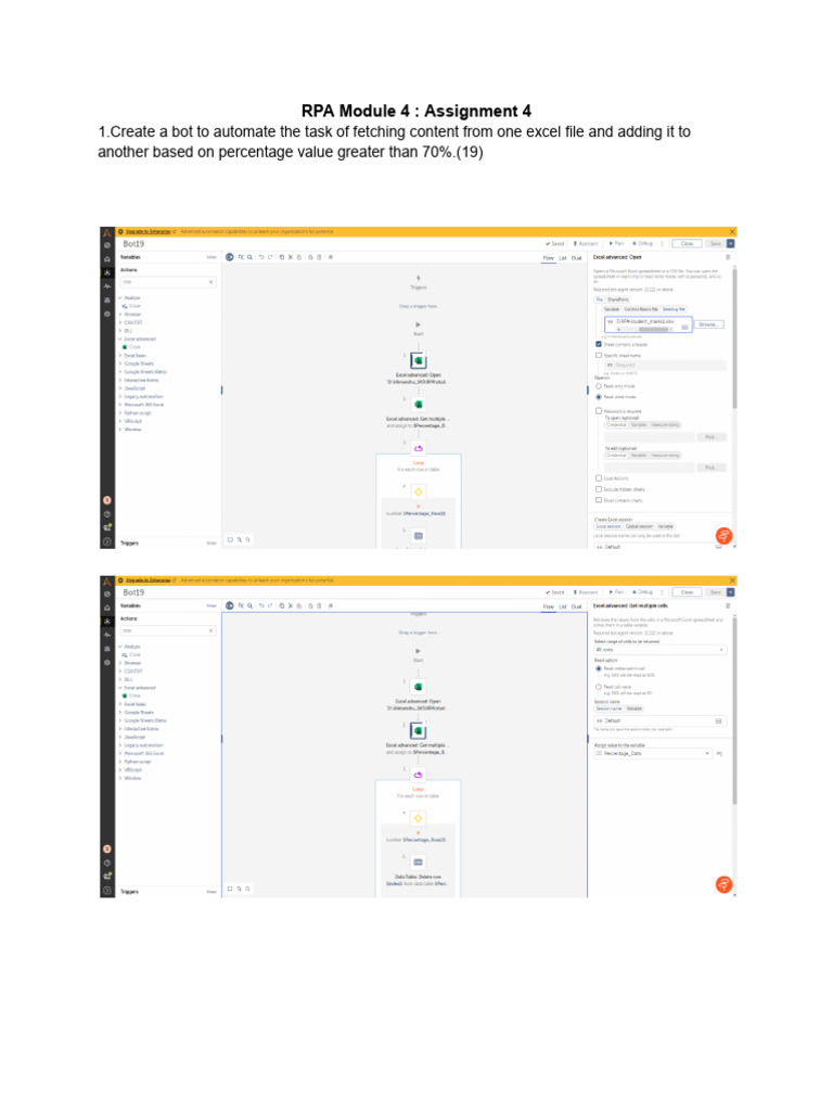 Rpa Lab Assignment 4 | PDF