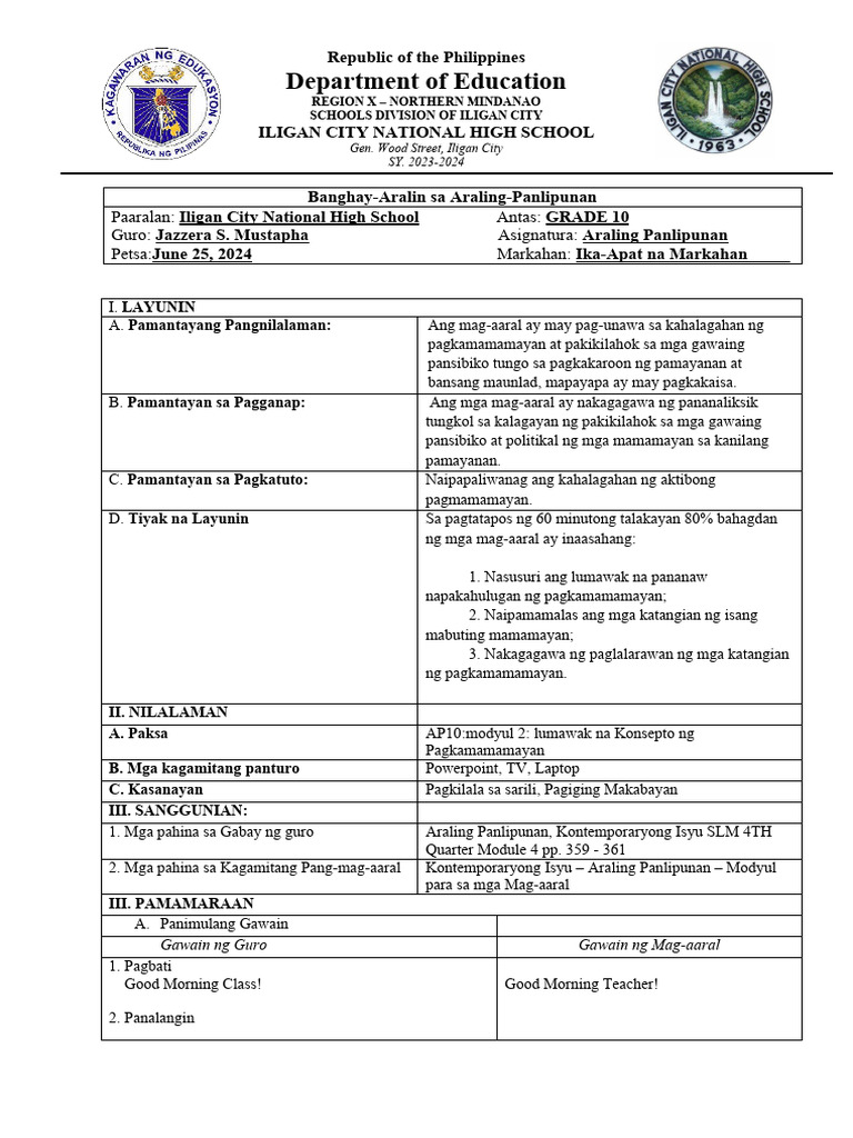 Banghay | PDF