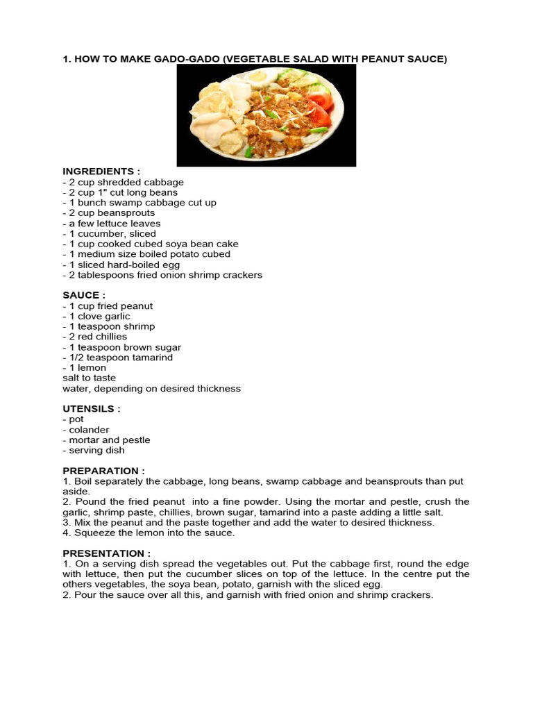 procedure | PDF | Spoon | Foods