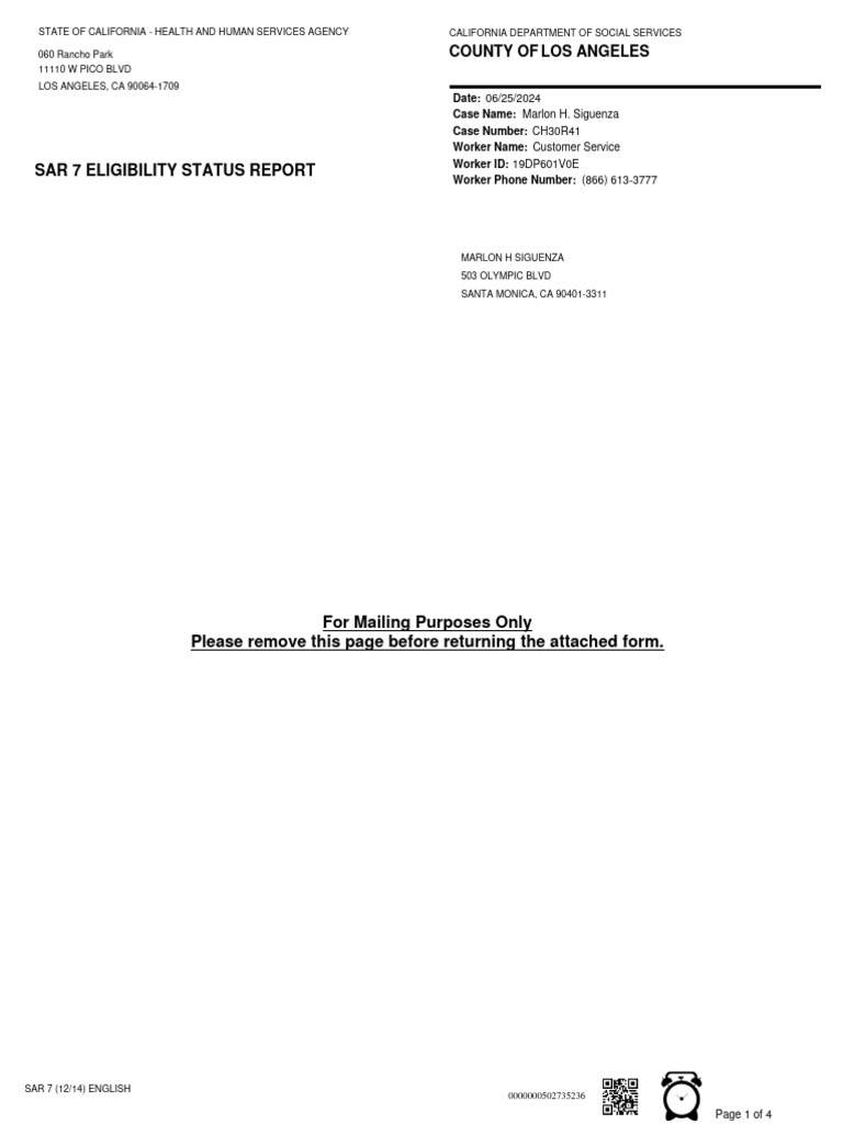 SAR 7 Eligibility Status Report 2024 | PDF | Economies