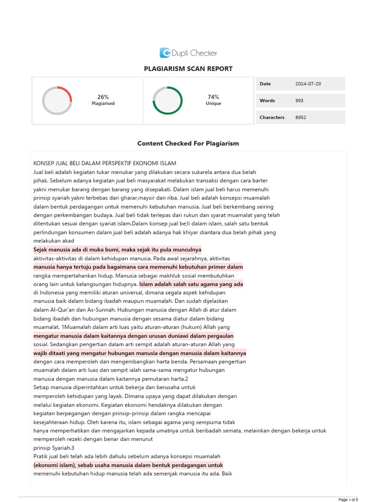 Plagiarism-Report Nur Aziza | PDF | Agama & Spiritualitas