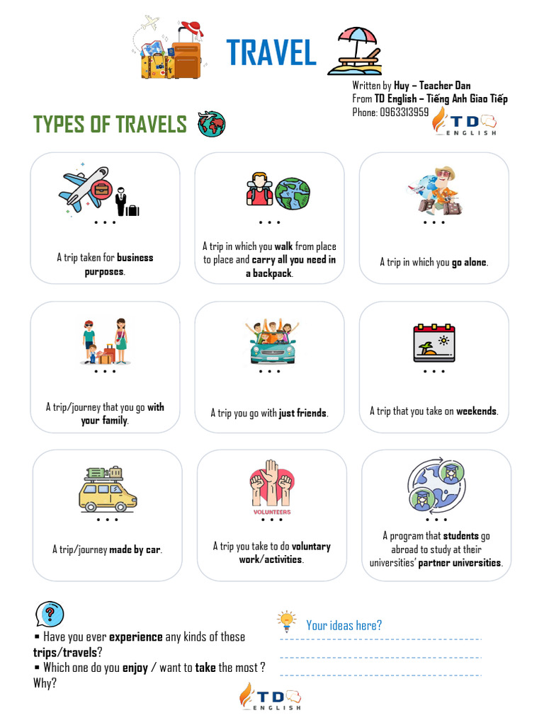 Travel - Teaching Version | PDF