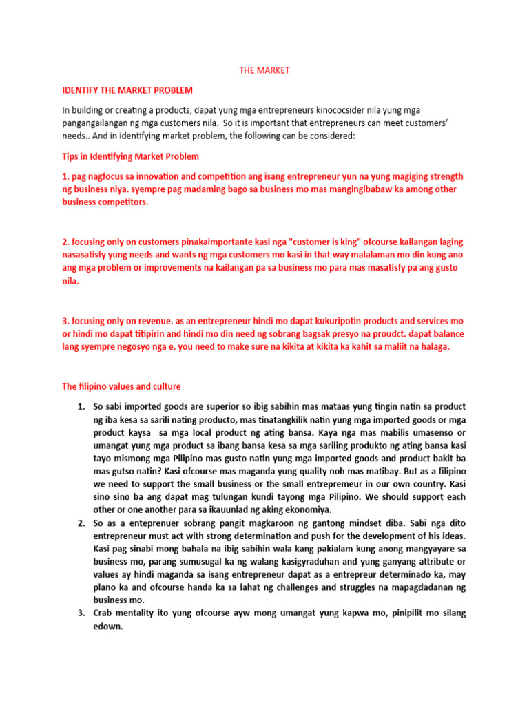 Entrep 4 Explanation | PDF