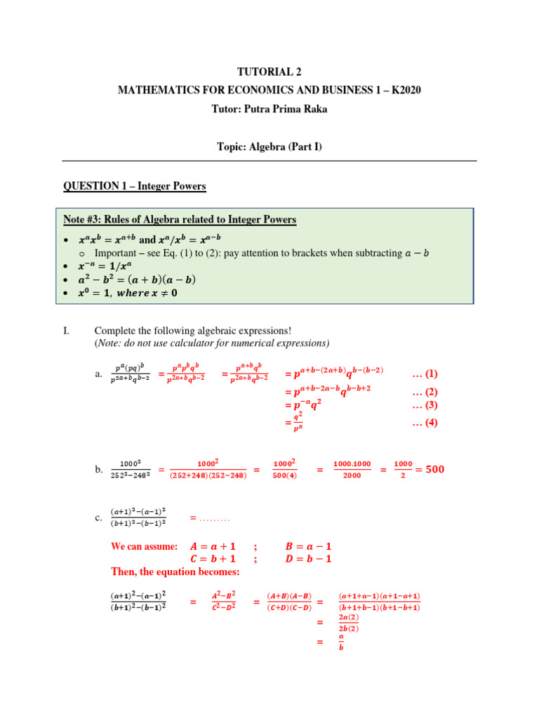 Asistensi 2 Matekbis K2020 - PRIMA | PDF | Inequality (Mathematics ...