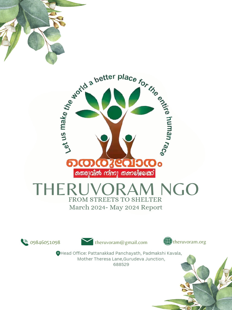 Theruvoram NGO: Empowering Street Communities | PDF | Hospital | Social ...
