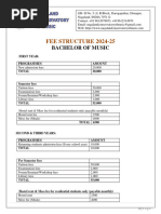 2024-25 Hostel Fee Structure Overview | PDF