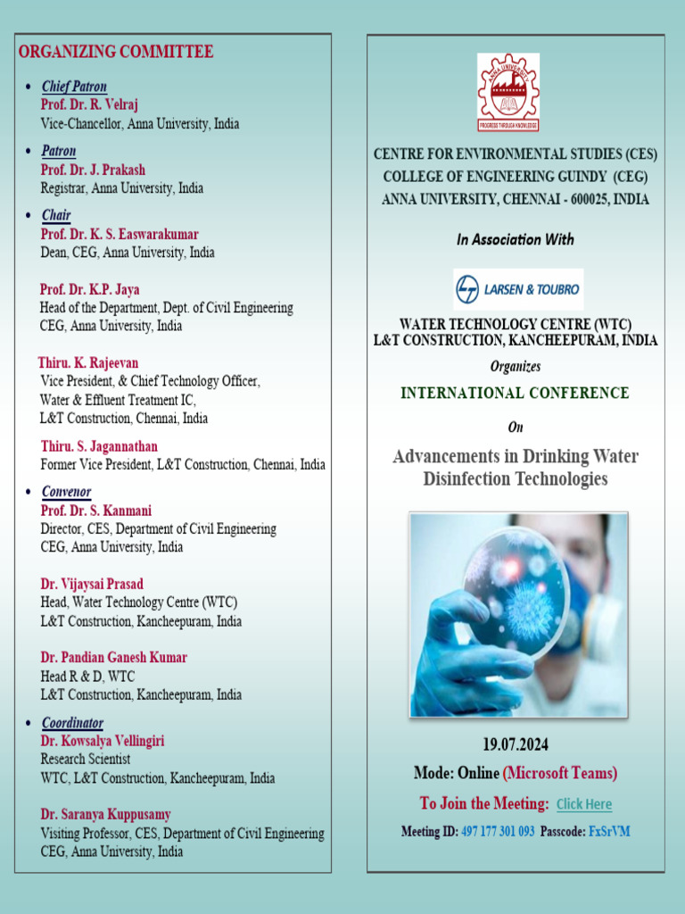 Advancements in Drinking Water Disinfection Technologies | PDF | Water ...