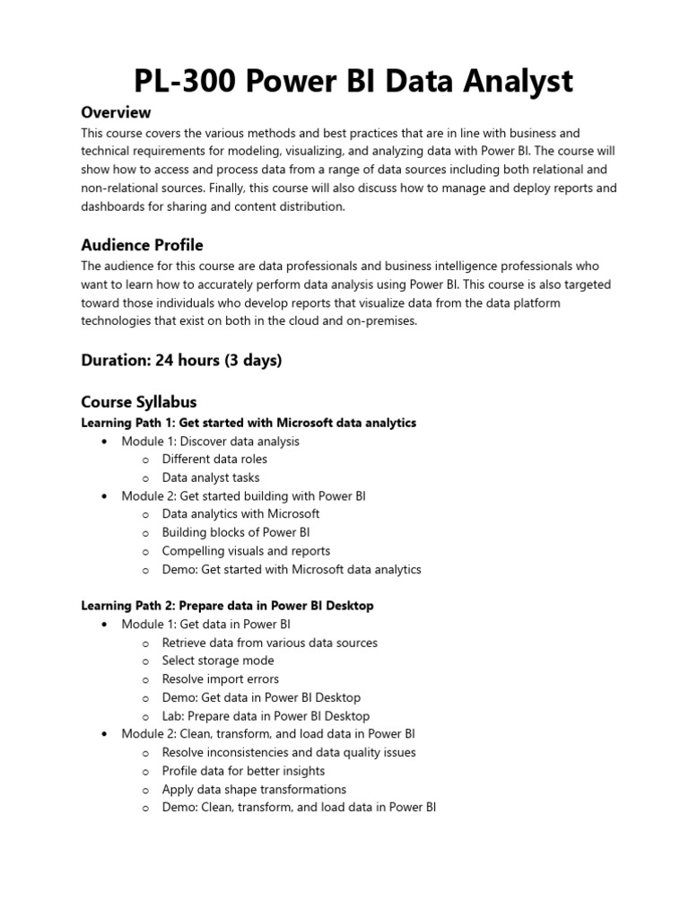 Microsoft Power BI Data Analyst Qucik Book | PDF | Data | Data Analysis