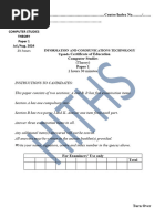 Information and Communication Technology (ICT) Paper 2 July August 2024 ...