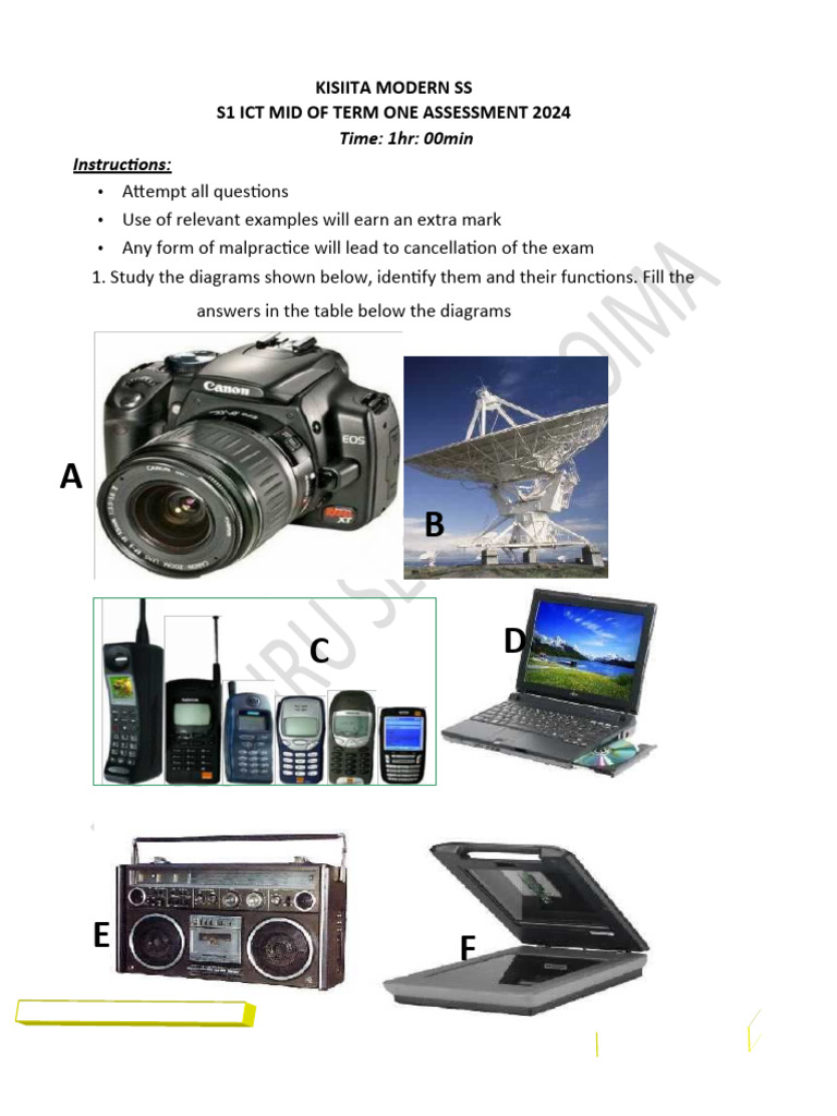 ICT Devices Assessment 2024 | PDF