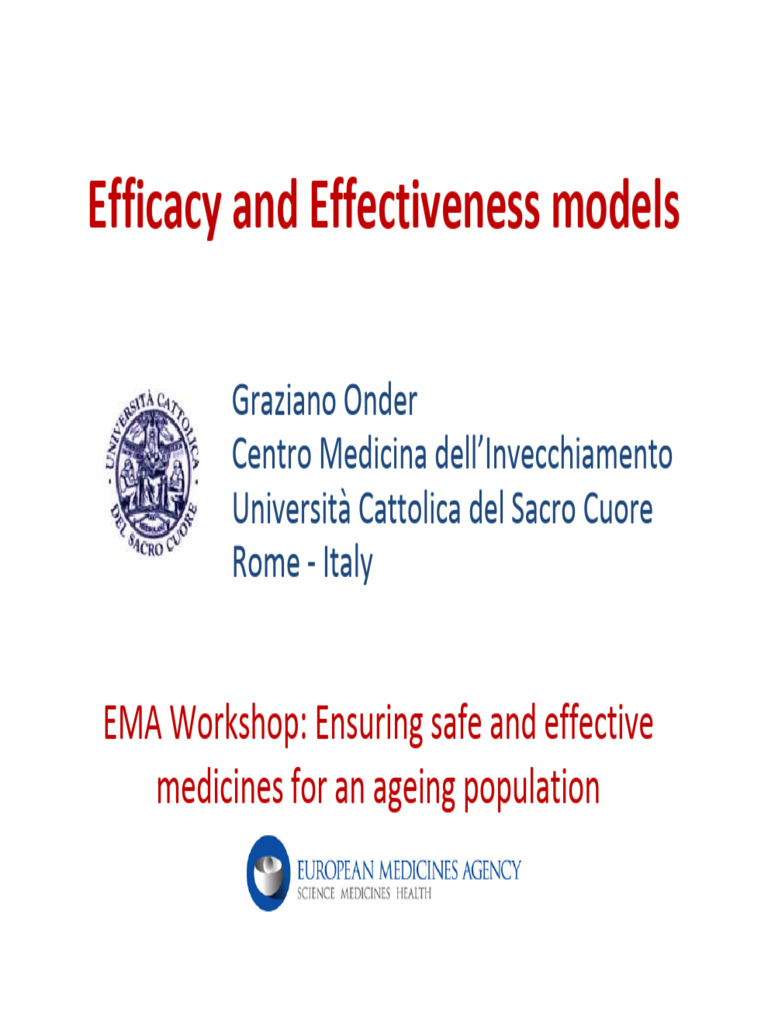 Presentation Efficacy and Effectiveness Models - en | PDF ...