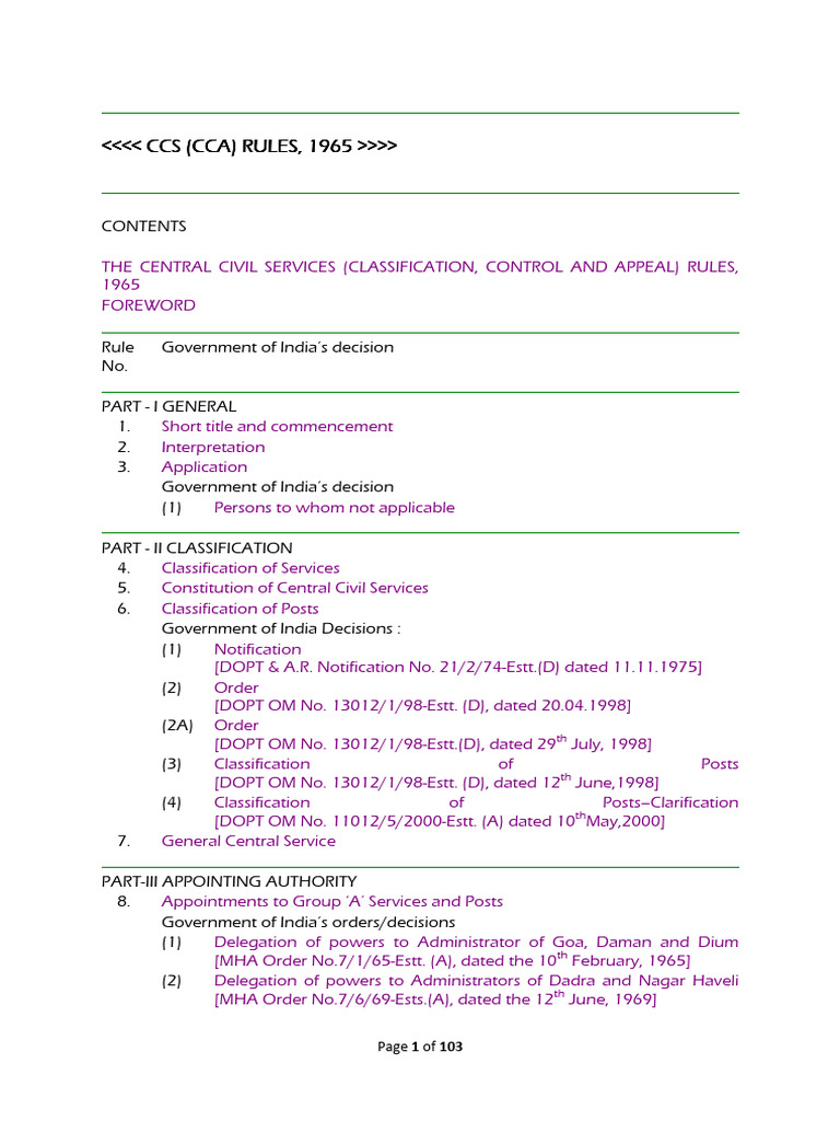 CCS CCA Rule 64 | PDF | Government | Public Administration