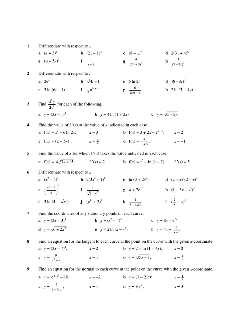Differentiation Basics 1 | PDF | Differential Geometry | Applied Mathematics